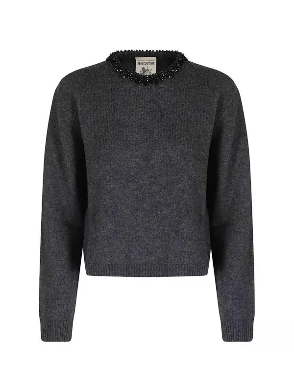 SEMICOUTURE Bead-embellished Sweater
