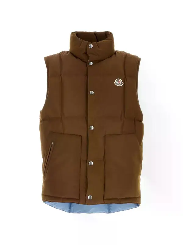 Moncler Brumelune Quilted Down Gilet - Brown