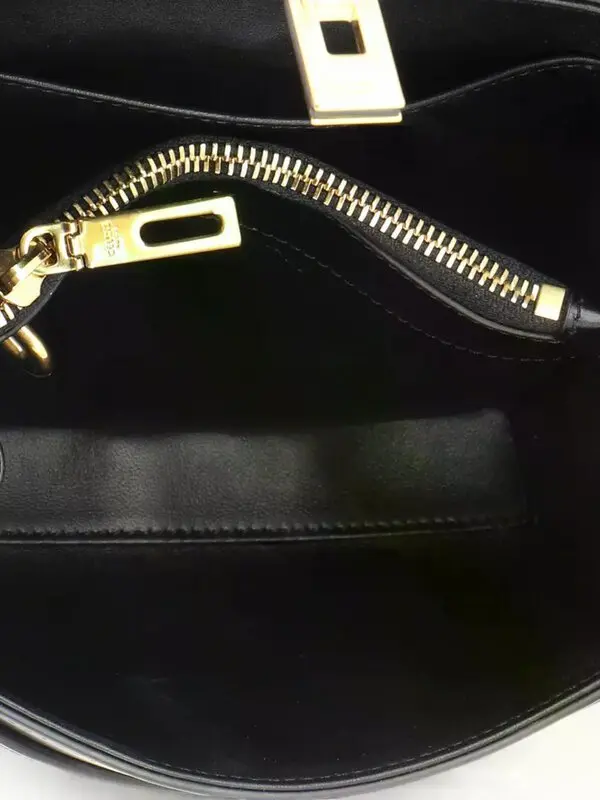 Celine 16 Top Handle Bag Smooth Calfskin Mini Satchel - Black