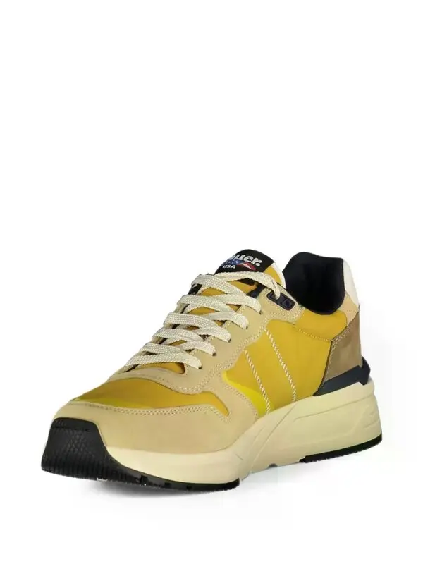 BLAUER. Lace-up Panelled Sneakers