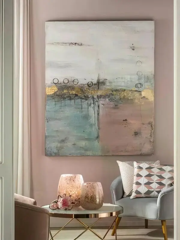 L'OCA NERA Abstract Gold-leaf Wall Art