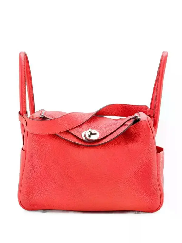 Hermès Lindy Bag Clemence 26 Shoulder Bag - Red