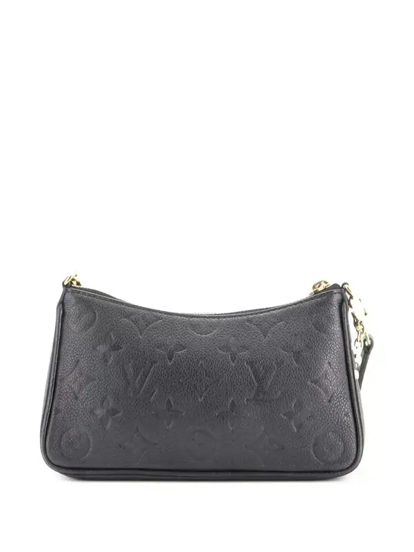 LOUIS VUITTON Easy Pouch On Strap Monogram Empreinte Leather Shoulder Bag - Black