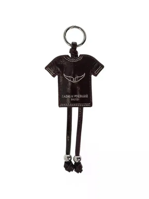 Zadig&Voltaire T-shirt-shaped Leather Keyring