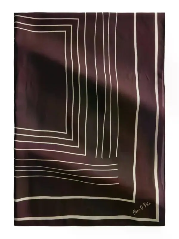 Marc O'polo Geometric Stripe-print Square Scarf