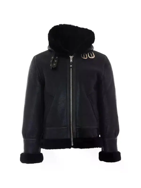 SCHOTT To Hood Buckle-detail Jacket