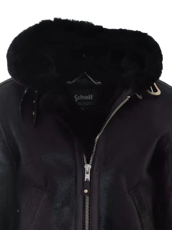 SCHOTT To Hood Buckle-detail Jacket