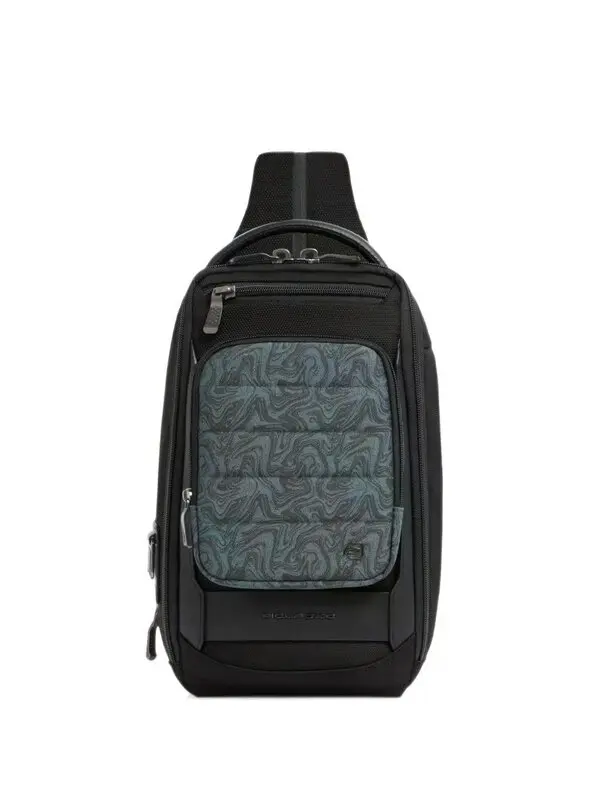 PIQUADRO Quilted Swirl-print Backpack