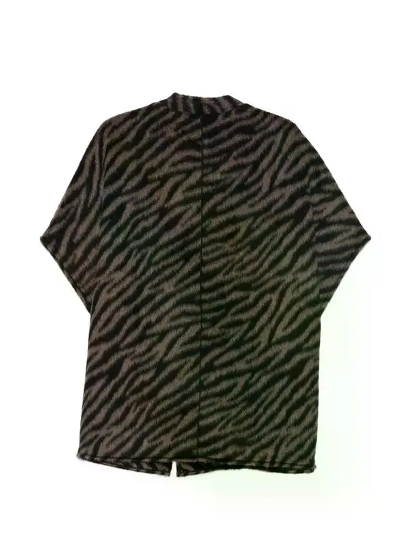 ALYSI Tiger-print Short-sleeve Jacket