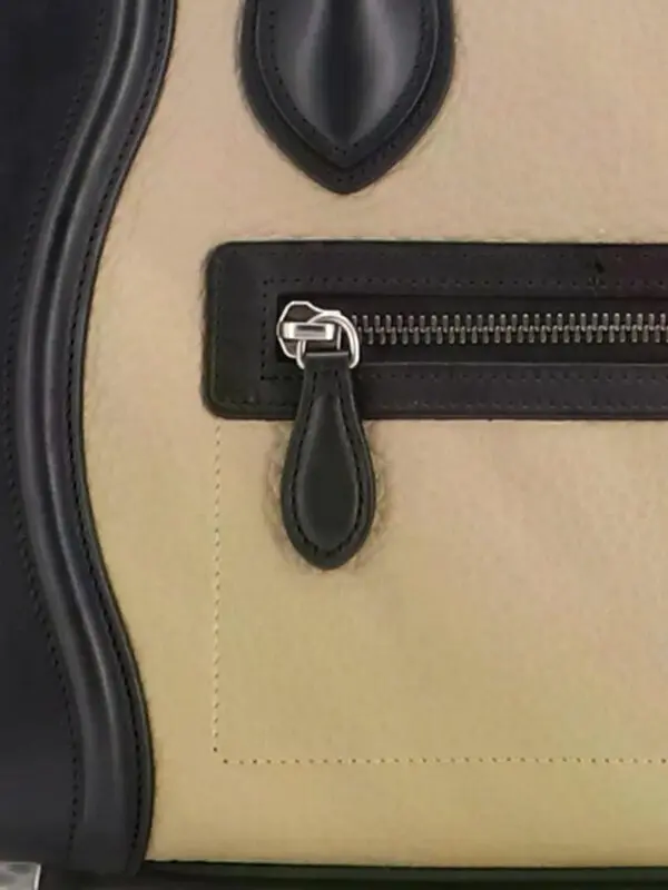 Celine Tricolor Luggage Bag Leather Micro Tote Bag