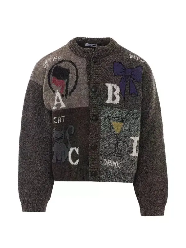 MAGLIANO Abcd Intarsia-knit Cardigan