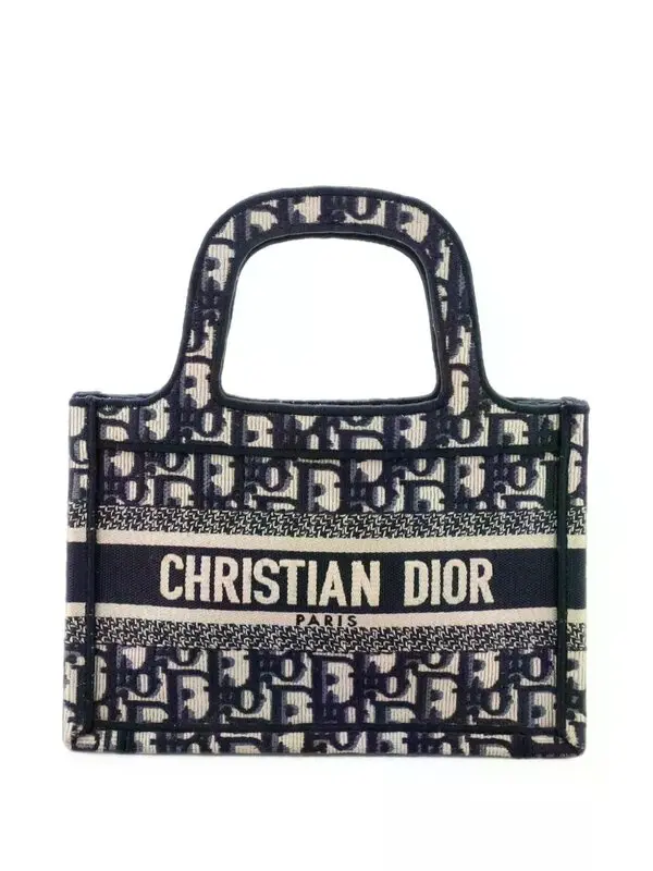 Dior Book Oblique Canvas Mini Tote Bag