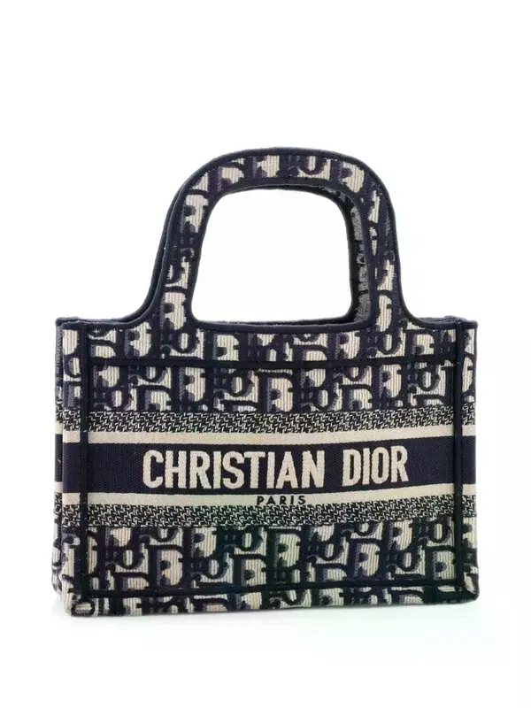 Dior Book Oblique Canvas Mini Tote Bag