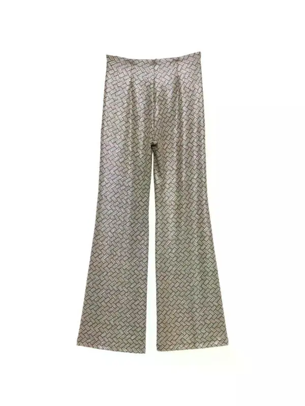 SIYU Tallis Geometric-print Trousers