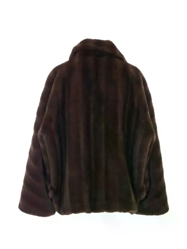 SWORD 6644 Faux-fur Double-breasted Jacket