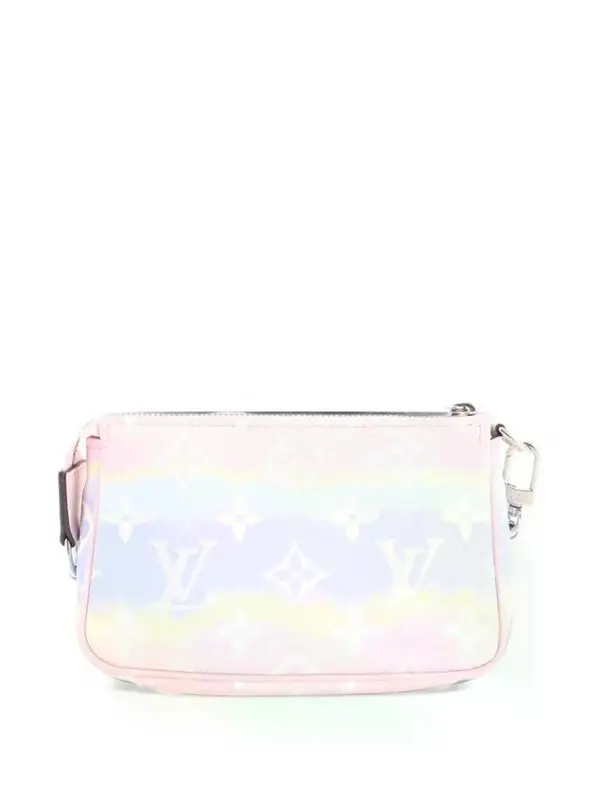 LOUIS VUITTON Pochette Accessoires Limited Edition Escale Monogram Giant Mini Clutch Bag - Multicolour