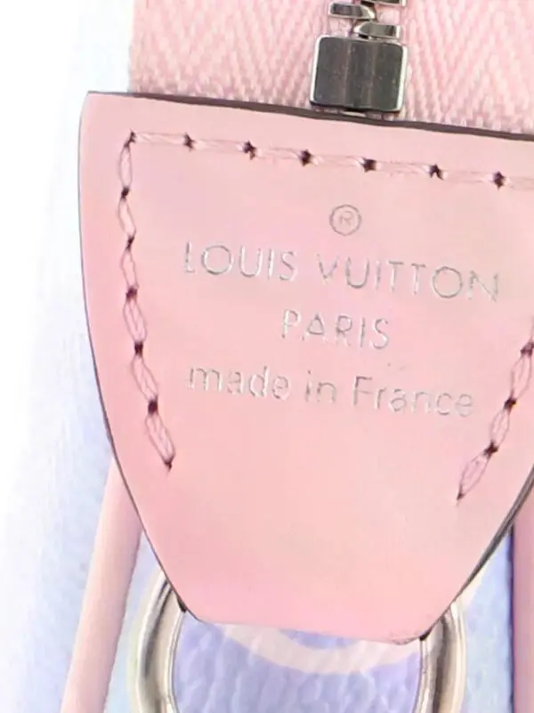 LOUIS VUITTON Pochette Accessoires Limited Edition Escale Monogram Giant Mini Clutch Bag