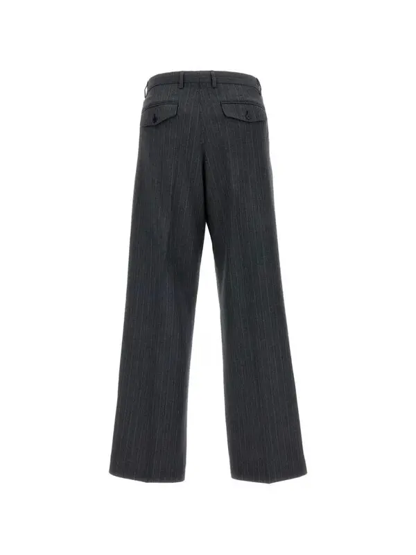 SUNFLOWER Pinstripe-pattern Pleated Trousers