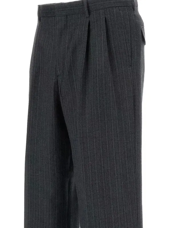 SUNFLOWER Pinstripe-pattern Pleated Trousers