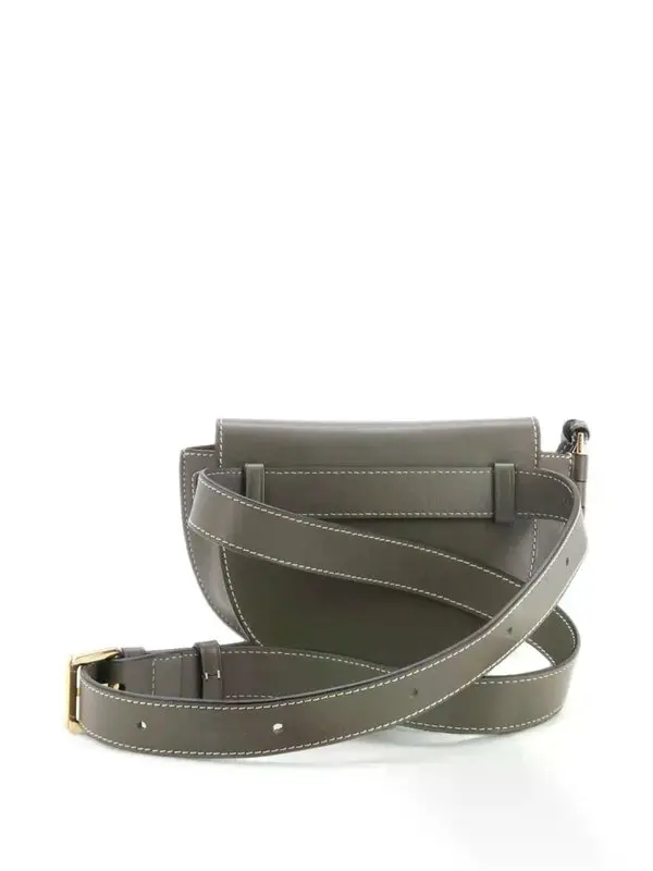 Loewe Gate Leather Mini Belt Bag - Green