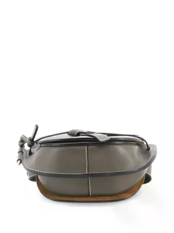 Loewe Gate Leather Mini Belt Bag - Green