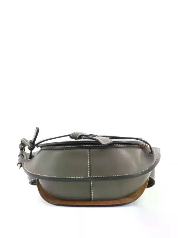Loewe Gate Leather Mini Belt Bag - Green
