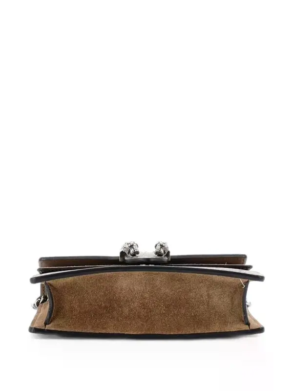 Gucci Dionysus Bag Gg Coated Canvas Super Mini Crossbody Bag - Brown