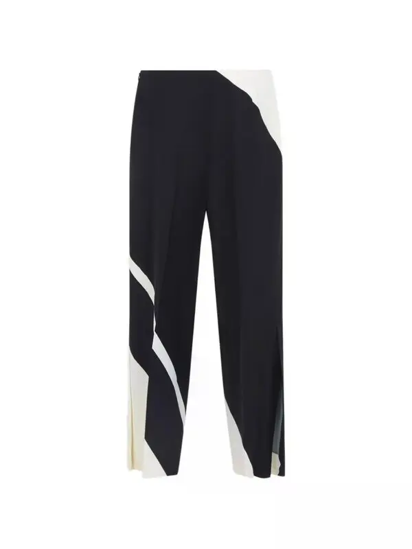 Alberta Ferretti Colour-block Twill Trousers