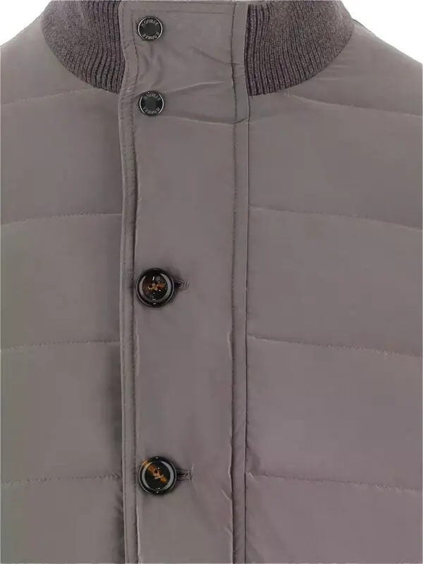 MOORER Quilted-knit Hybrid Jacket