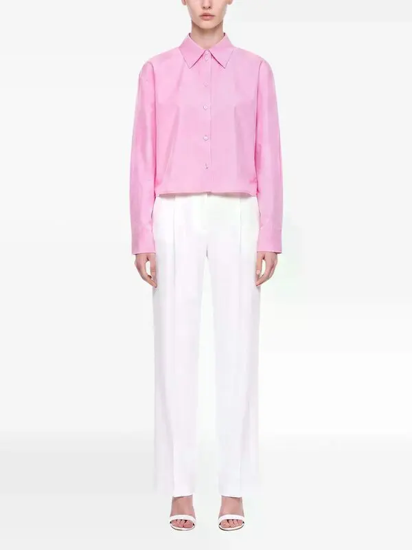 Soeur Cropped Long-sleeve Shirt