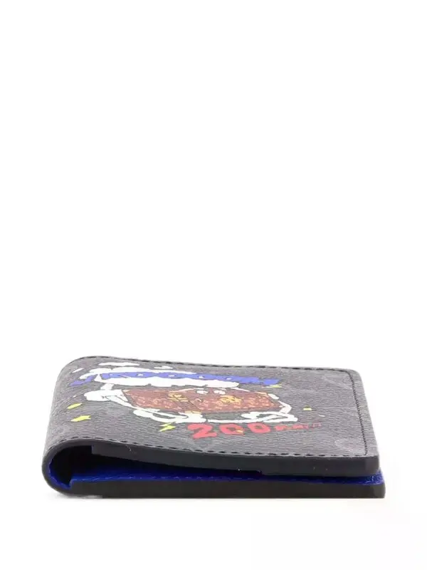 LOUIS VUITTON Pocket Organizer Comic Trunk Monogram Eclipse Canvas Small Wallets