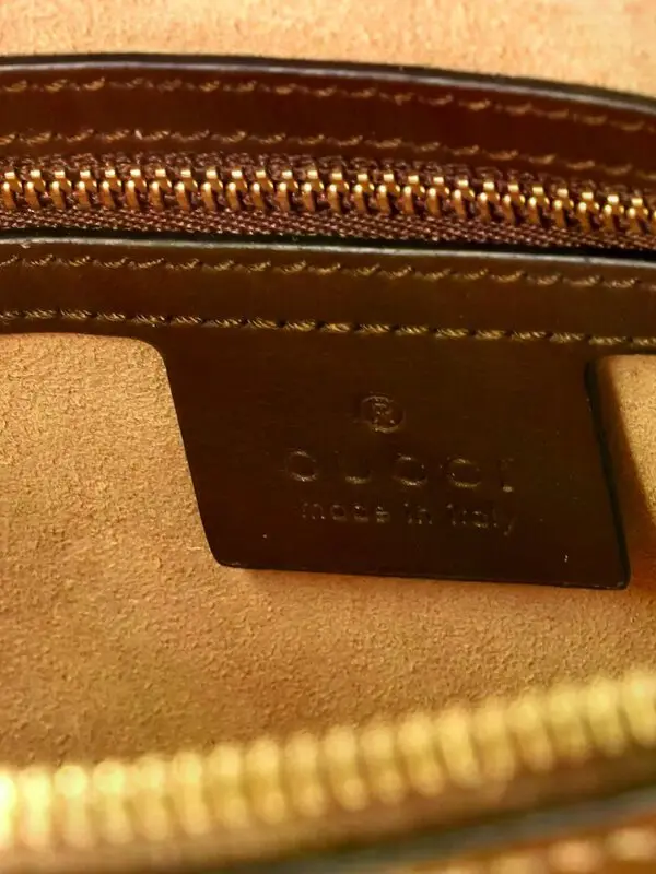 Gucci Horsebit 1955 Flap Pocket Camera Bag Gg Coated Canvas And Leather Small Crossbody Bag - Brown
