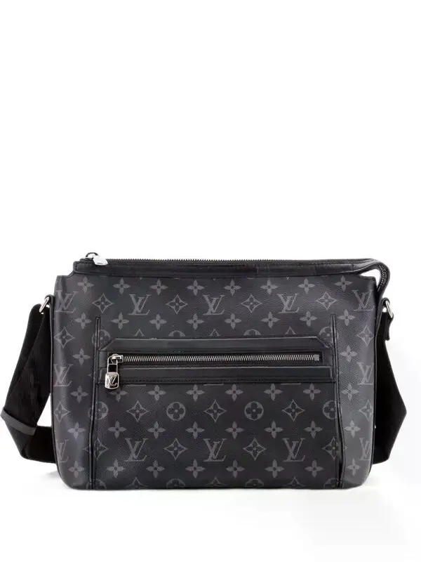 LOUIS VUITTON Odyssey Messenger Bag Monogram Eclipse Canvas Pm Crossbody Bag - Black