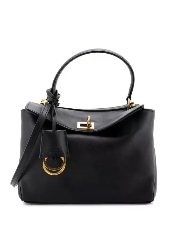 Balenciaga Rodeo Leather Mini Shoulder Bag - Black