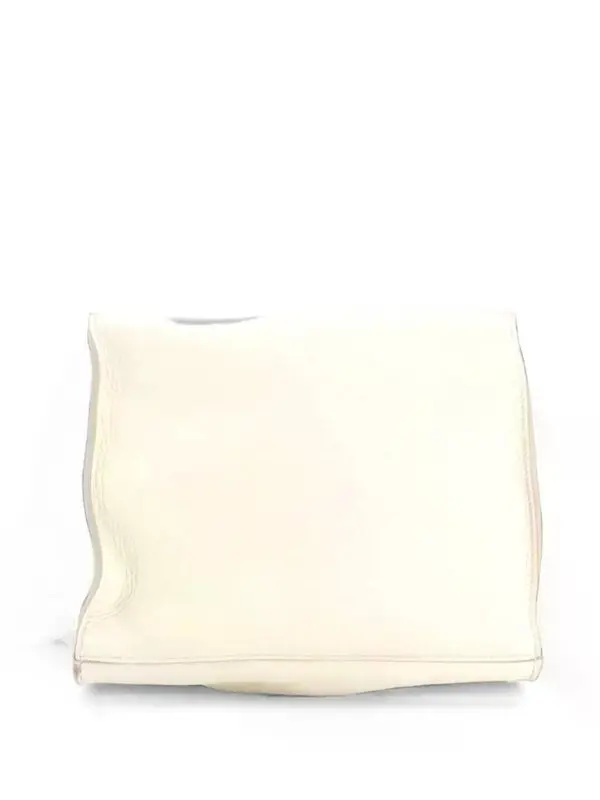 Celine Big Bag Grained Calfskin Small Satchel - White