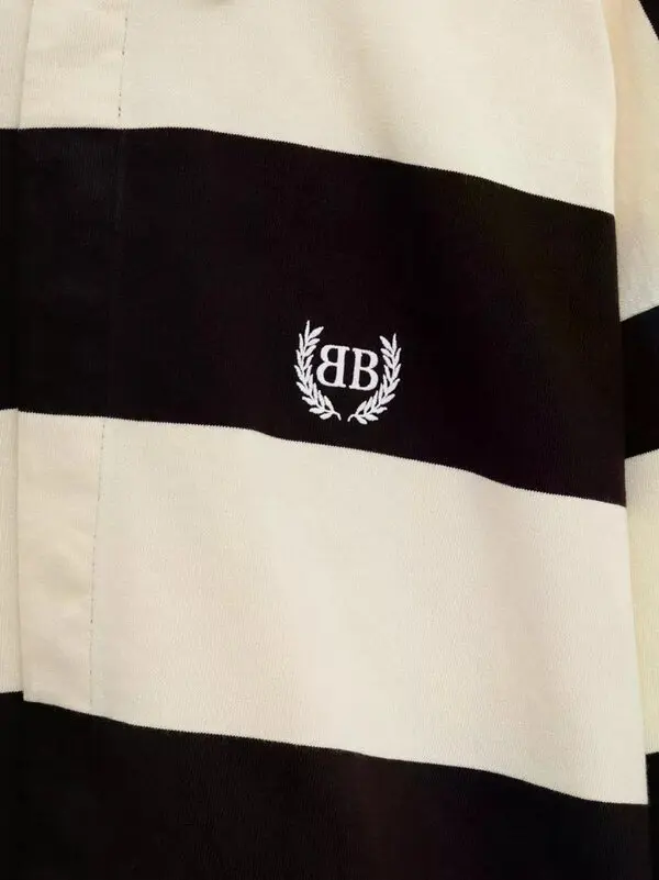 Balenciaga Striped Polo Shirt