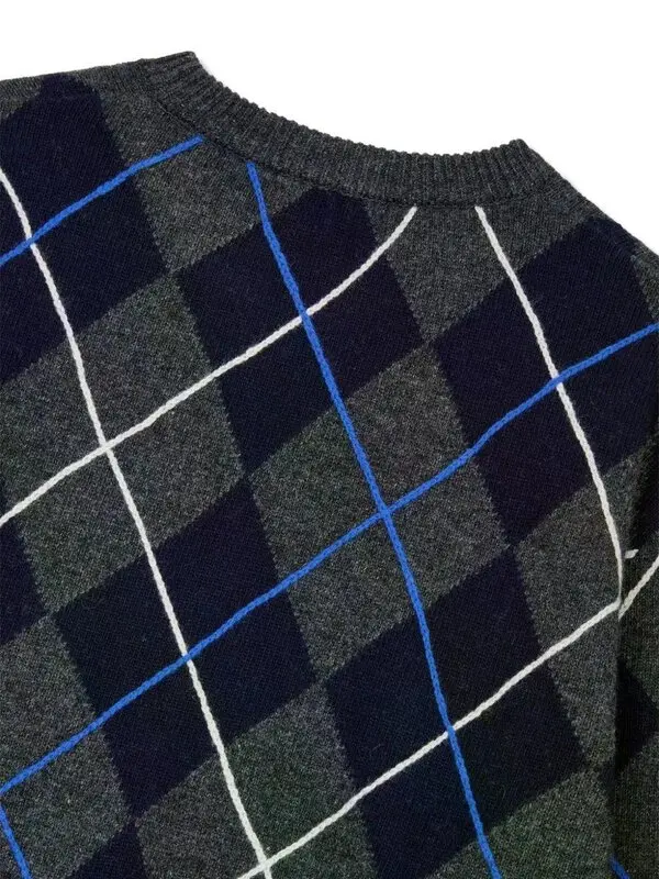 STUDIO TOMBOY Argyle-pattern Sweater