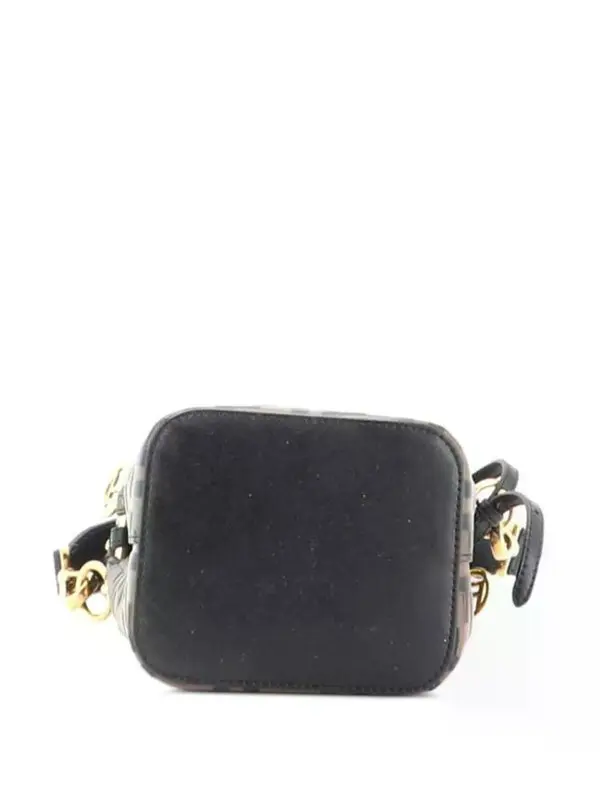 Fendi Mon Tresor Zucca Embossed Leather Mini Bucket Bag