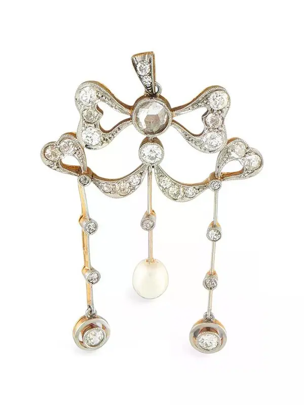 GUSTAV DAHLGREN Diamond And Pearl Pendant - Gold