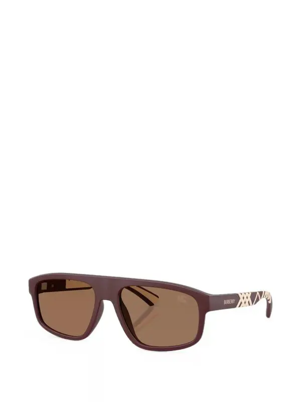 Burberry Knight Rectangular-frame Sunglasses
