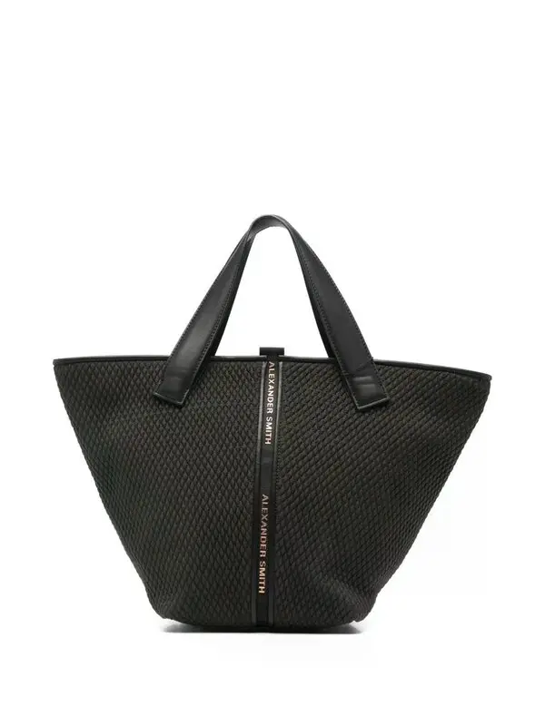 ALEXANDER SMITH Medium Lauren Logo-embellishment Tote Bag - Brown