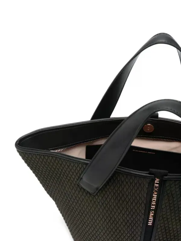ALEXANDER SMITH Medium Lauren Logo-embellishment Tote Bag - Brown