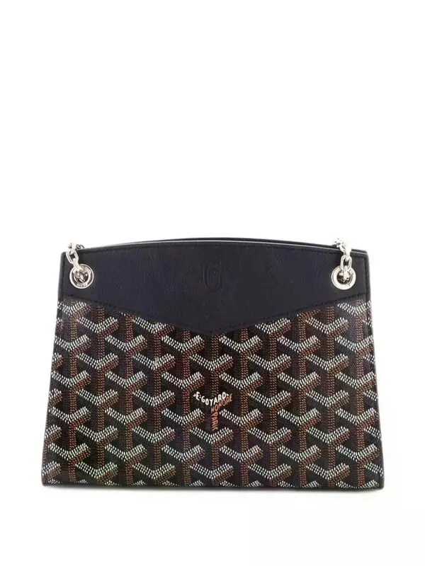 Goyard Structured Rouette Chain Coated Canvas Mini Shoulder Bag - Black