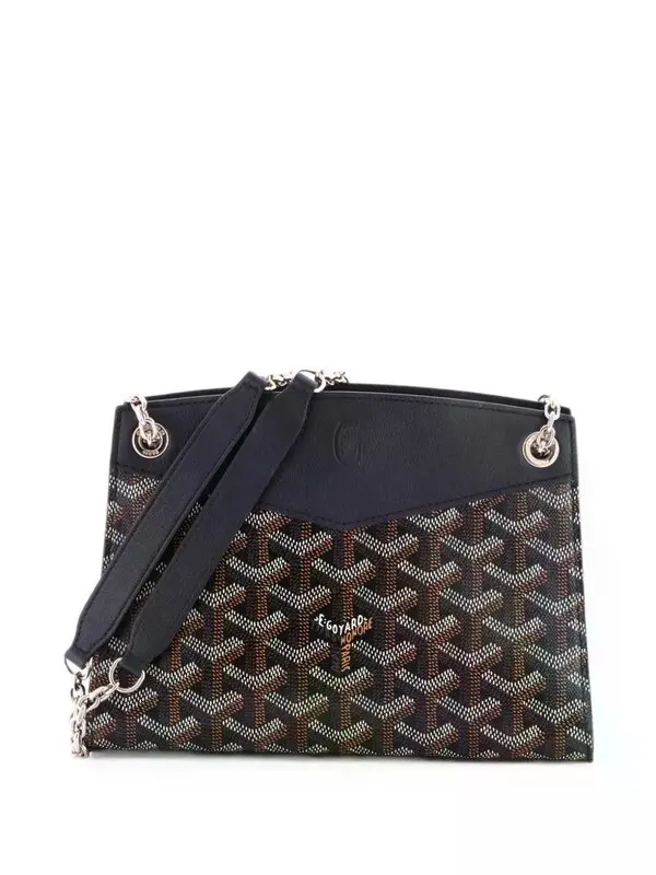 Goyard Structured Rouette Chain Coated Canvas Mini Shoulder Bag - Black