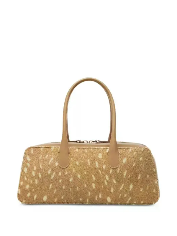 Loulou De Saison Jena Deer-print Tote Bag - Brown