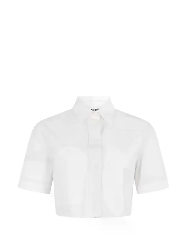 Moschino Patchwork Cropped Shirt