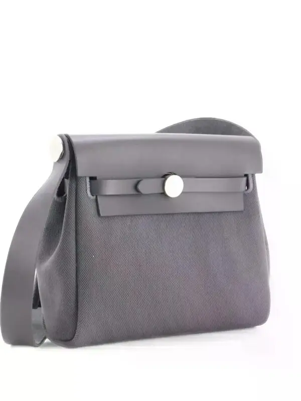 Hermès Herbag Zip Toile And Leather 20 Shoulder Bag