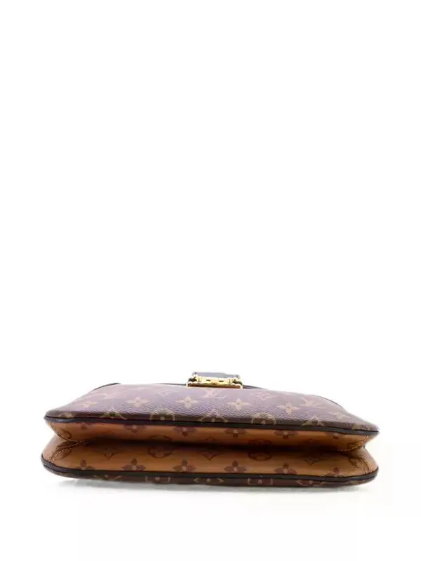 LOUIS VUITTON Twinny Handbag Monogram Canvas And Reverse Monogram Canvas With Leather Shoulder Bag - Brown