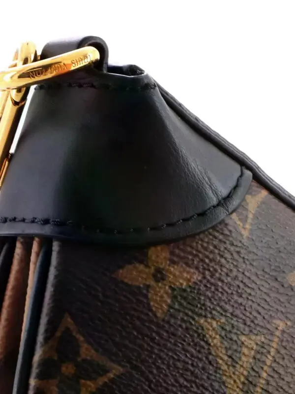 LOUIS VUITTON Twinny Handbag Monogram Canvas And Reverse Monogram Canvas With Leather Shoulder Bag - Brown