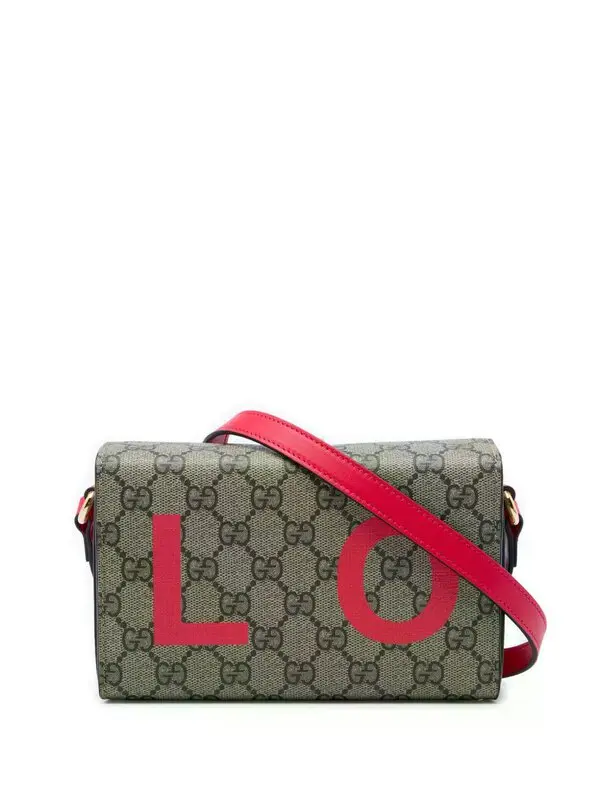 Gucci 2016-2026 Mini Gg Supreme Love Trunk Crossbody Bag - Neutrals